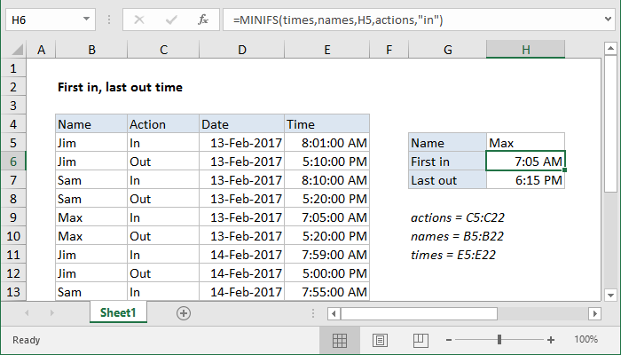 Excel Formula First In Last Out Times Exceljet excel-formula-first-in-last-out-times-exceljet